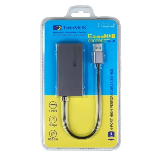 TwinMOS EzeeHUB-34L-M 4-Port USB Hub Price in BD