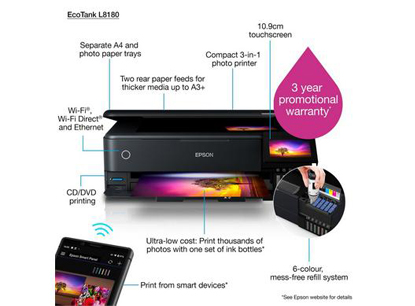 Epson EcoTank L8180 Multifunction Printer Price in BD